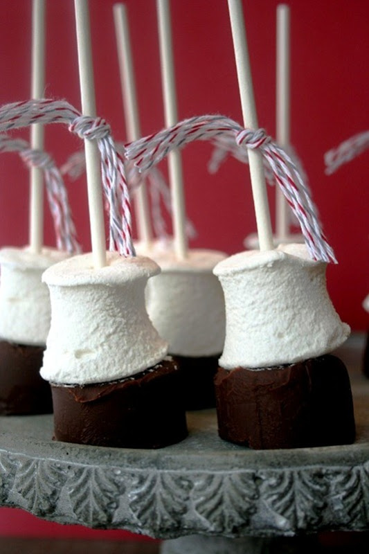 HOT CHOCOLATE ON A STICK, WHO DOESN'T LIKE SOME KIND OF FOOD ON A STICK!